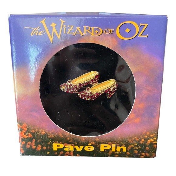 Warner Brothers | Accessories | Vintage Pave Pin Brooch Dorothys Ruby ...